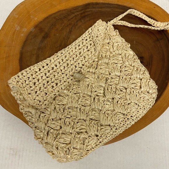 Vintage | Bags | Vintage Unbranded Woven Raffia Clutch | Poshmark